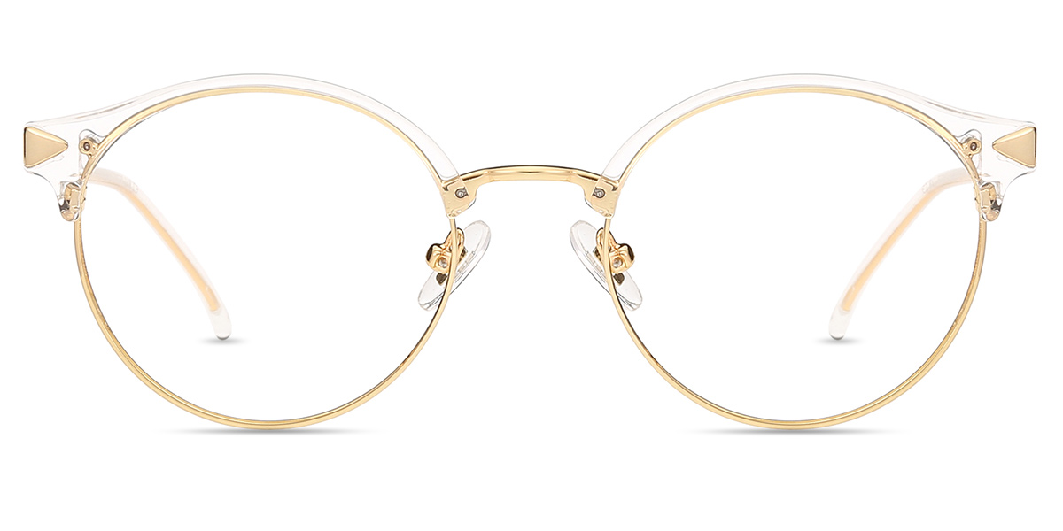 Unisex full frame mixed material eyeglasses | Firmoo.com