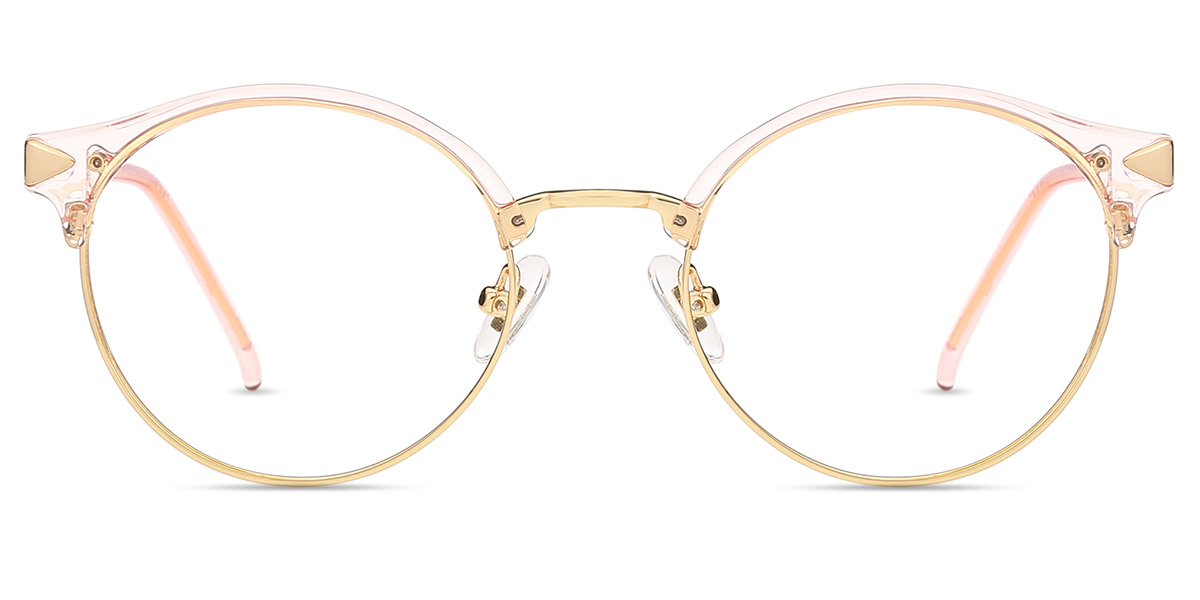 Unisex full frame mixed material eyeglasses | Firmoo.com