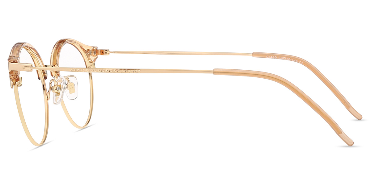 Unisex full frame mixed material eyeglasses | Firmoo.com