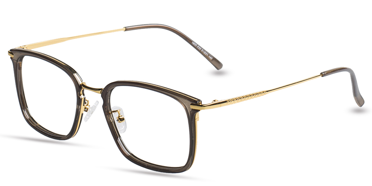 Unisex full frame mixed material eyeglasses | Firmoo.com