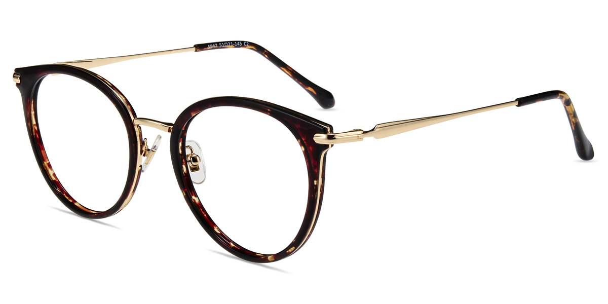 Unisex full frame mixed material eyeglasses | Firmoo.com