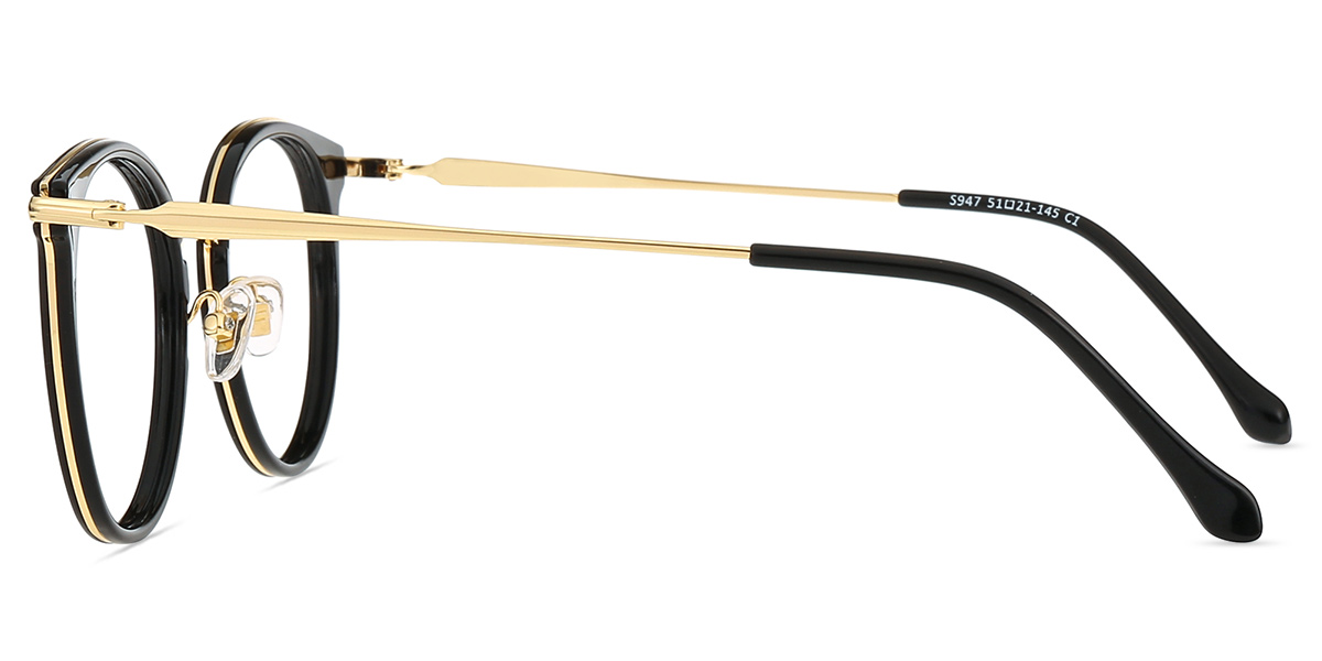 Unisex full frame mixed material eyeglasses | Firmoo.cl