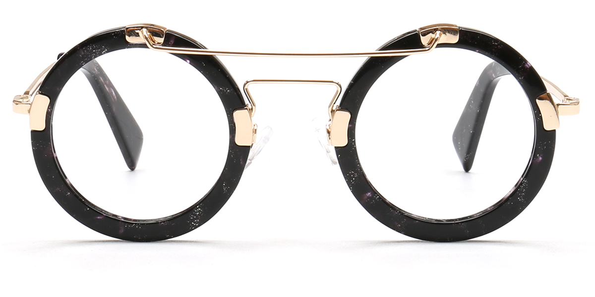 Unisex full frame mixed material eyeglasses | Firmoo.com