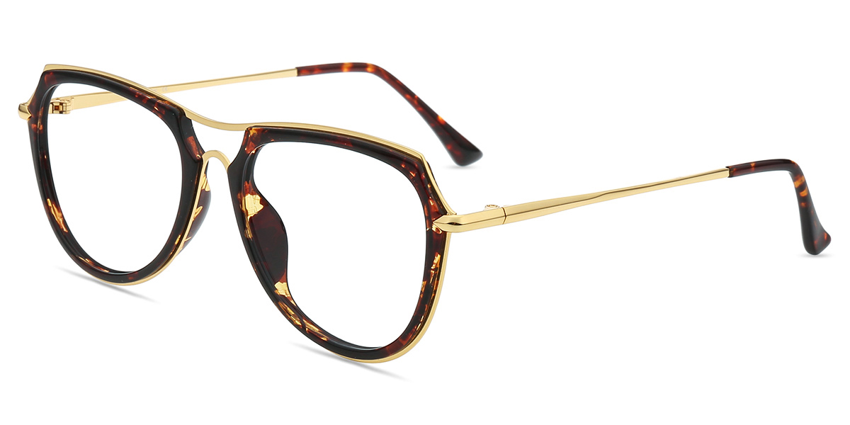 Unisex full frame mixed material eyeglasse | Firmoo.com