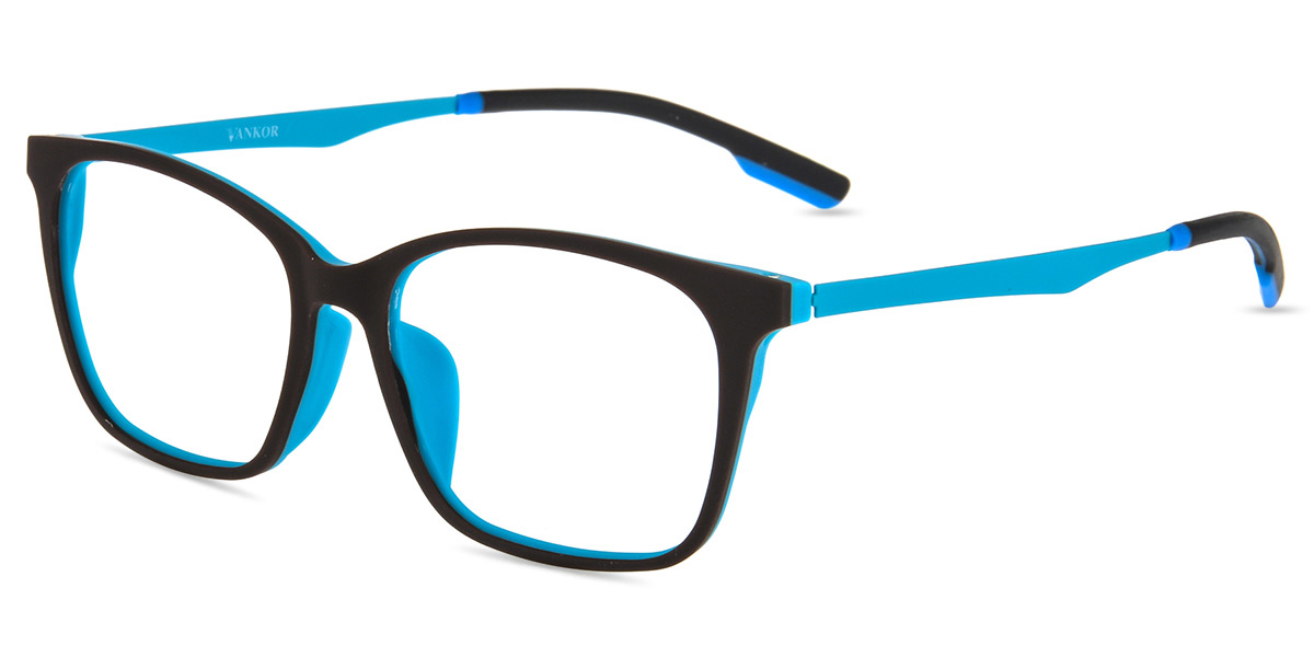 Unisex full frame mixed material eyeglasses | Firmoo.com