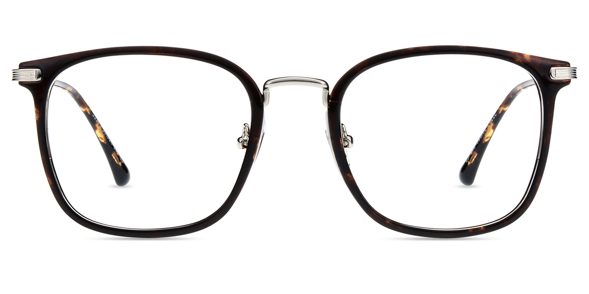 Unisex full frame mixed material eyeglasses | Firmoo.com