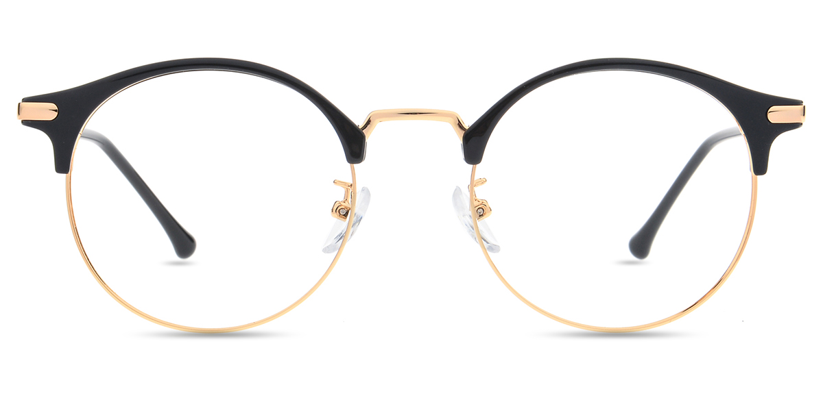 Unisex full frame mixed material eyeglasses | Firmoo.com