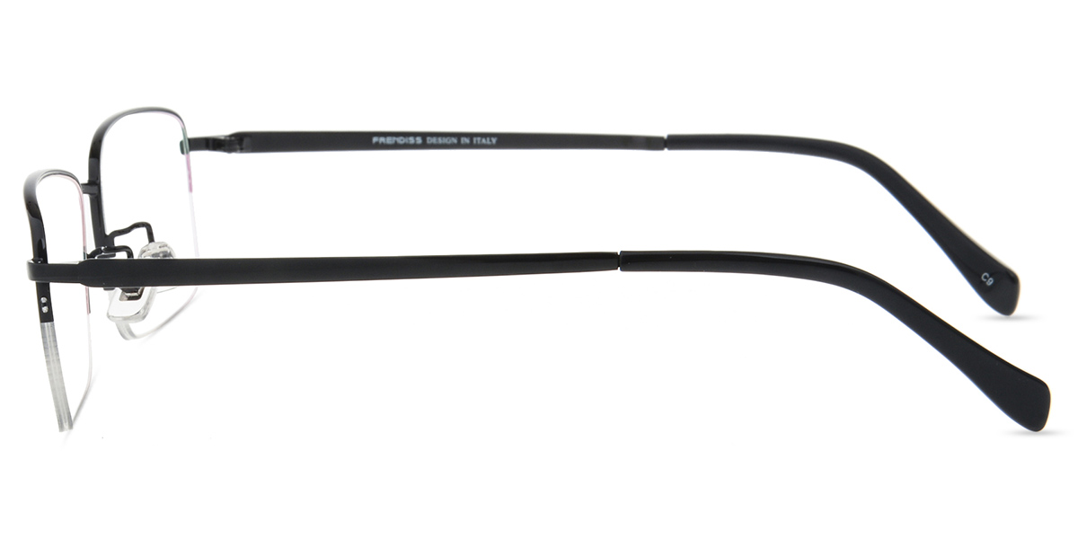 Unisex semi-rimless titanium eyeglasses | Firmoo.com