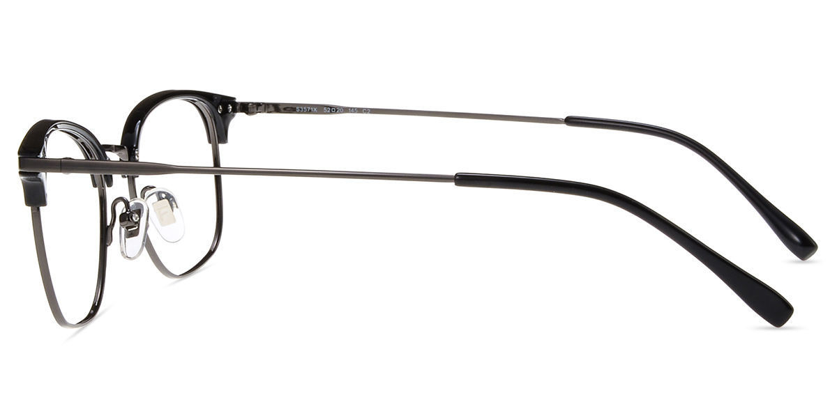 Unisex full frame mixed material eyeglasses | Firmoo.com