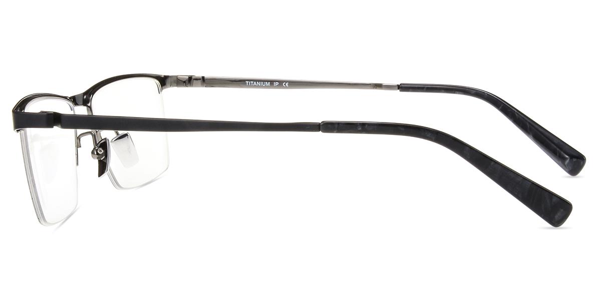 Men's semi-rimless titanium eyeglasses | Firmoo.com
