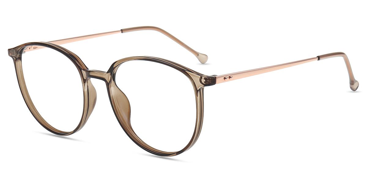 Unisex full frame mixed material eyeglasses | Firmoo.com