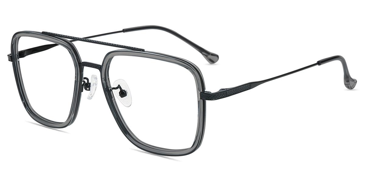 Unisex full frame mixed material eyeglasses | Firmoo.com