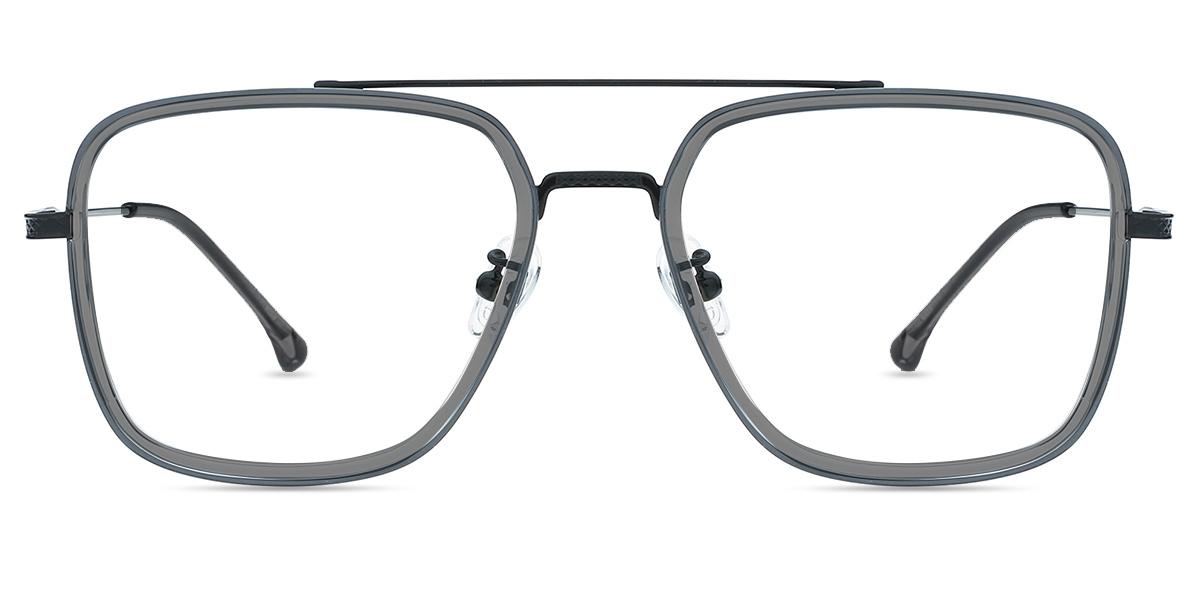 Unisex full frame mixed material eyeglasses | Firmoo.com