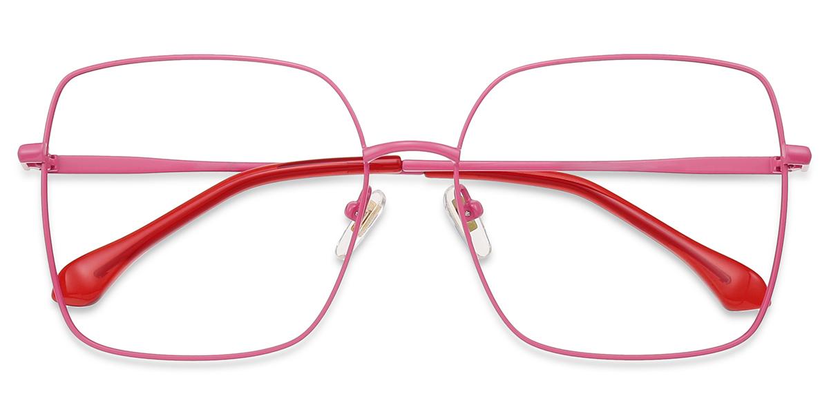 Lentes oftálmicos Mujer S0164 | con Armazón Grande de Metal Cuadrado ...