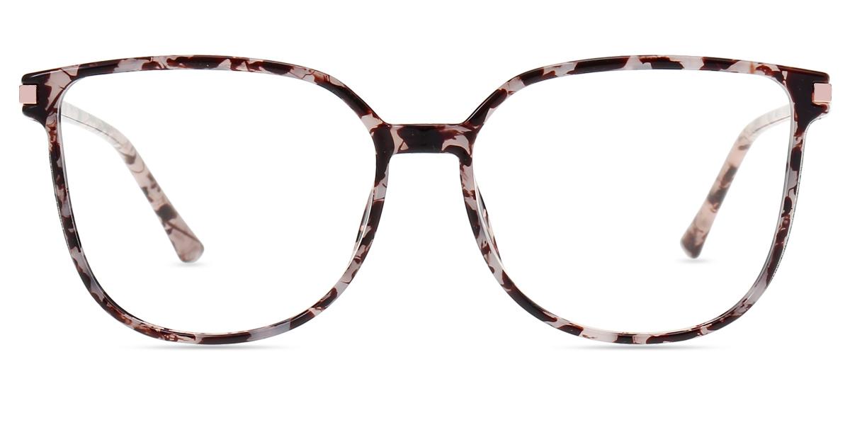 Lunettes de vue Femmes S0189 | Motifs Matériaux mixtes Moyen En écaille ...