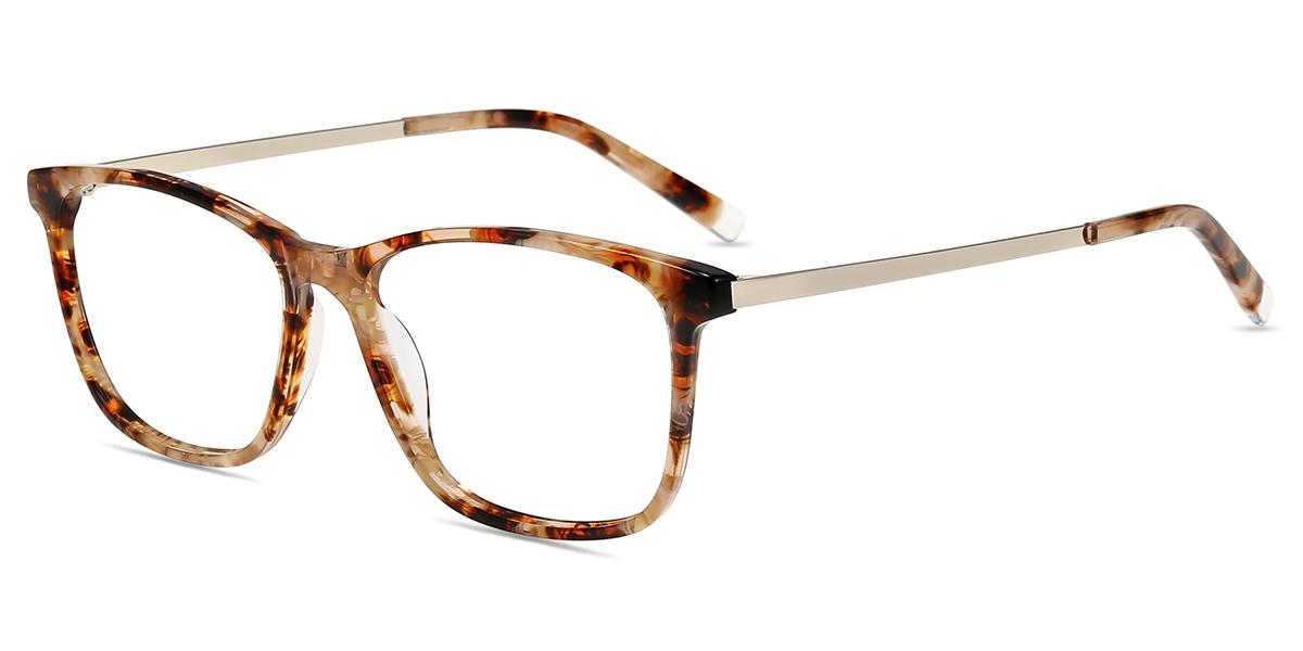 Unisex full frame mixed material eyeglasses | Firmoo.com