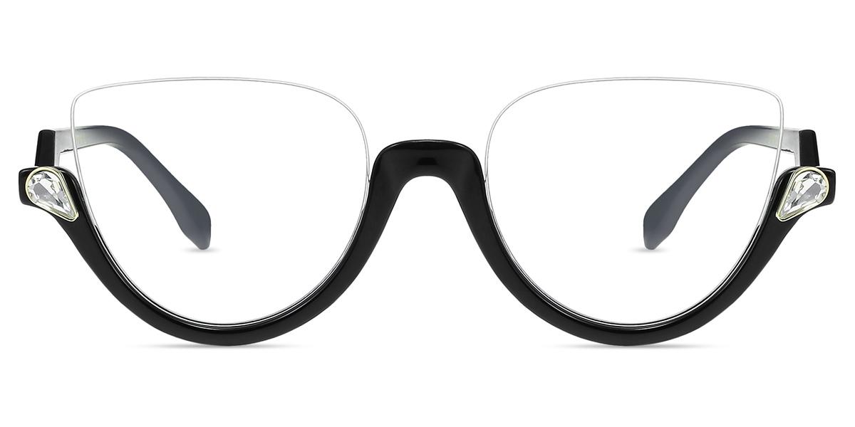 Women's semi-rimless TR eyeglasses | Firmoo.com