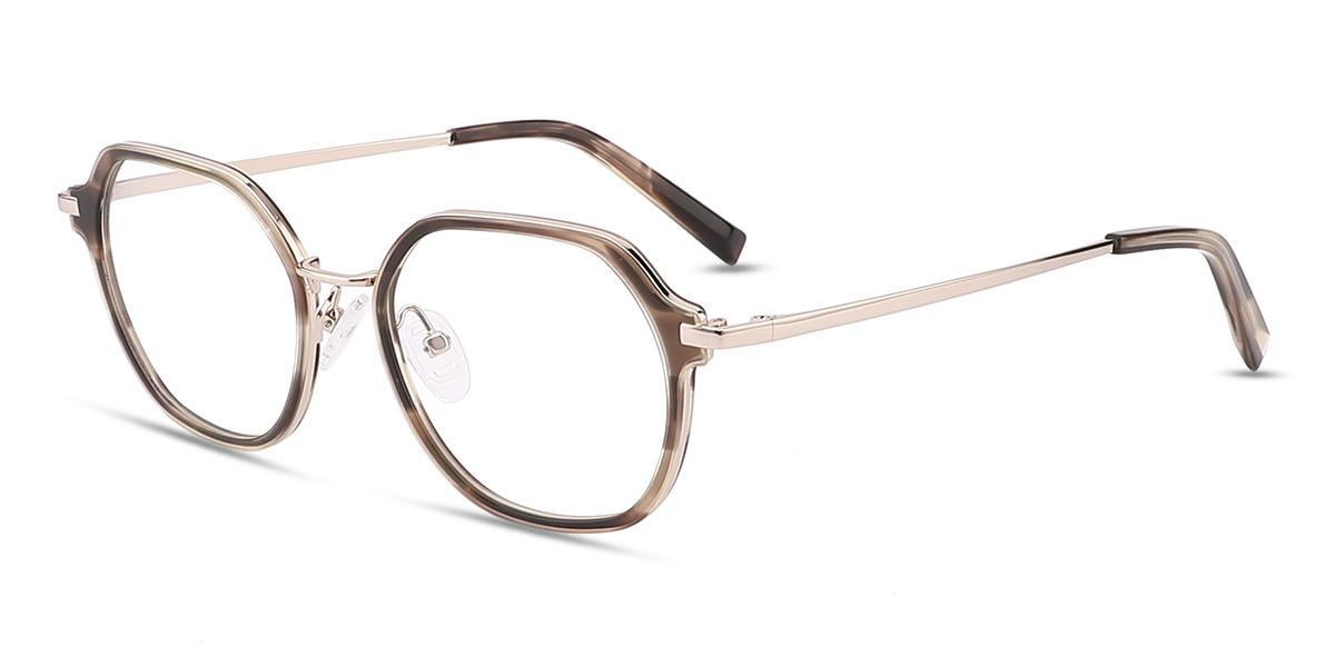 Unisex full frame mixed material eyeglasses | Firmoo.com