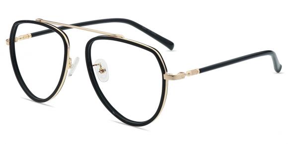 Unisex Brillen S993 | Klar,Schwarz Gemischte Materialien Mittel ...