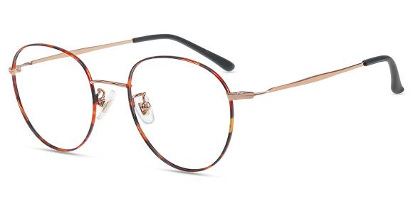 Unisex Glasses Small S9023 | Rose Gold Metal Round Frame | Firmoo UK