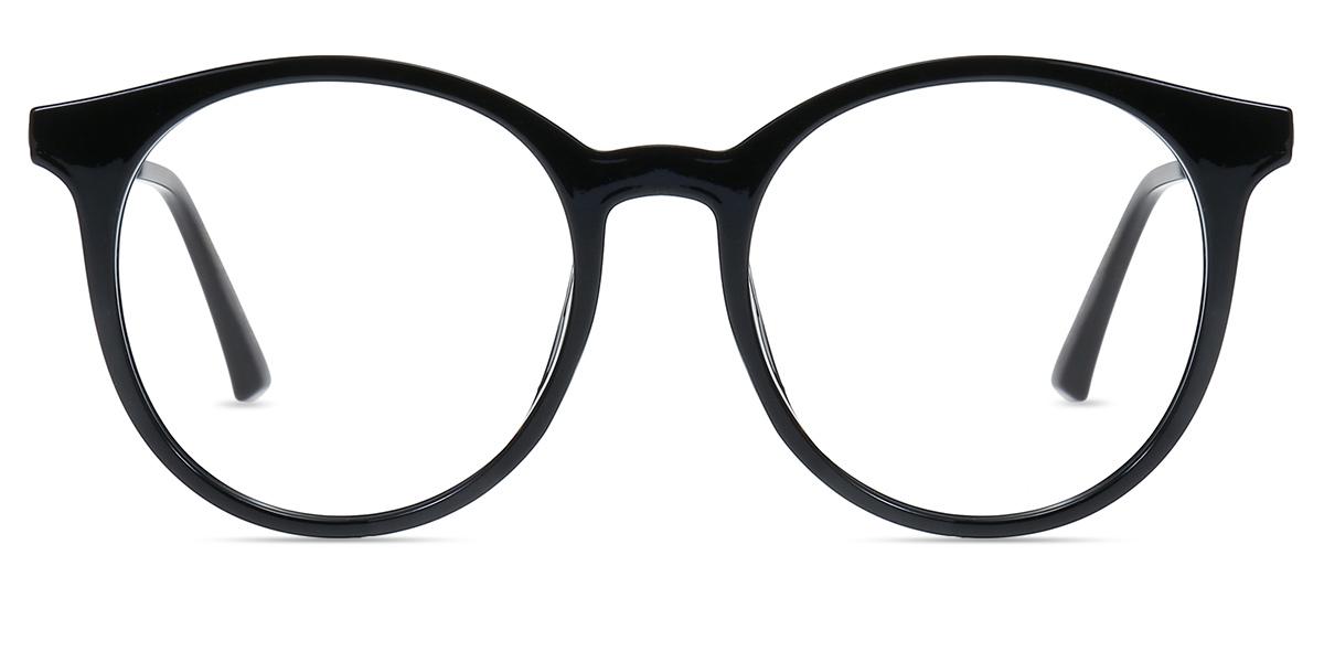 Women Glasses Large WS32063 | Black Tr Metal Round Frame | Firmoo UK