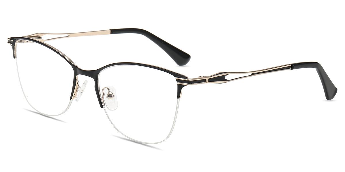 Women's semi-rimless Metal eyeglasses | Firmoo.com