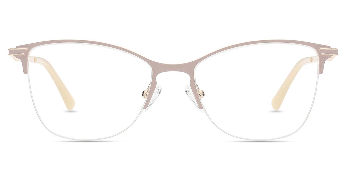 Women's semi-rimless Metal eyeglasses | Firmoo.com