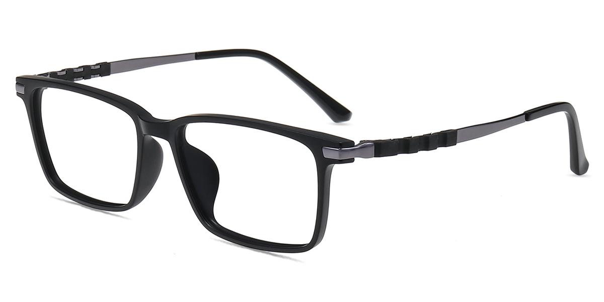 Unisex Brillen S20127 | Matt,Schwarz Tr Groß Rechteckig Fassung | Firmoo DE