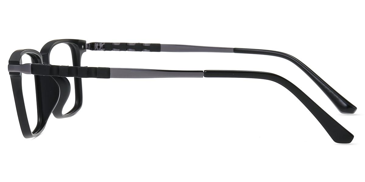 Unisex Brillen S20127 | Matt,Schwarz Tr Groß Rechteckig Fassung | Firmoo DE