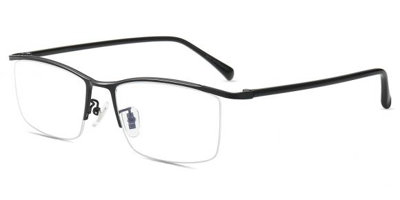 Men's semi-rimless Metal eyeglasses | Firmoo.com