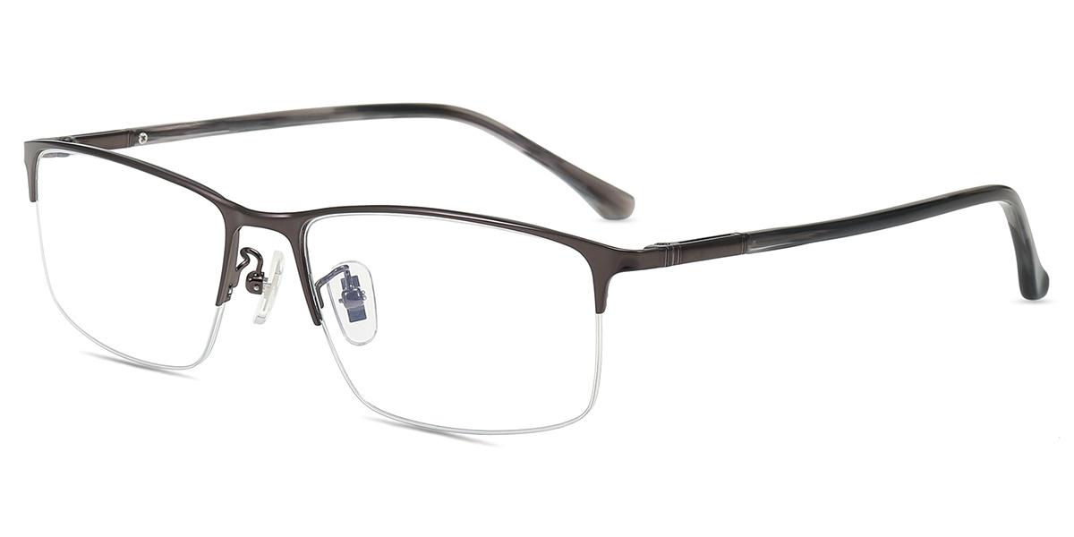 Men‘s semi-rimless Metal eyeglasses | Firmoo.com