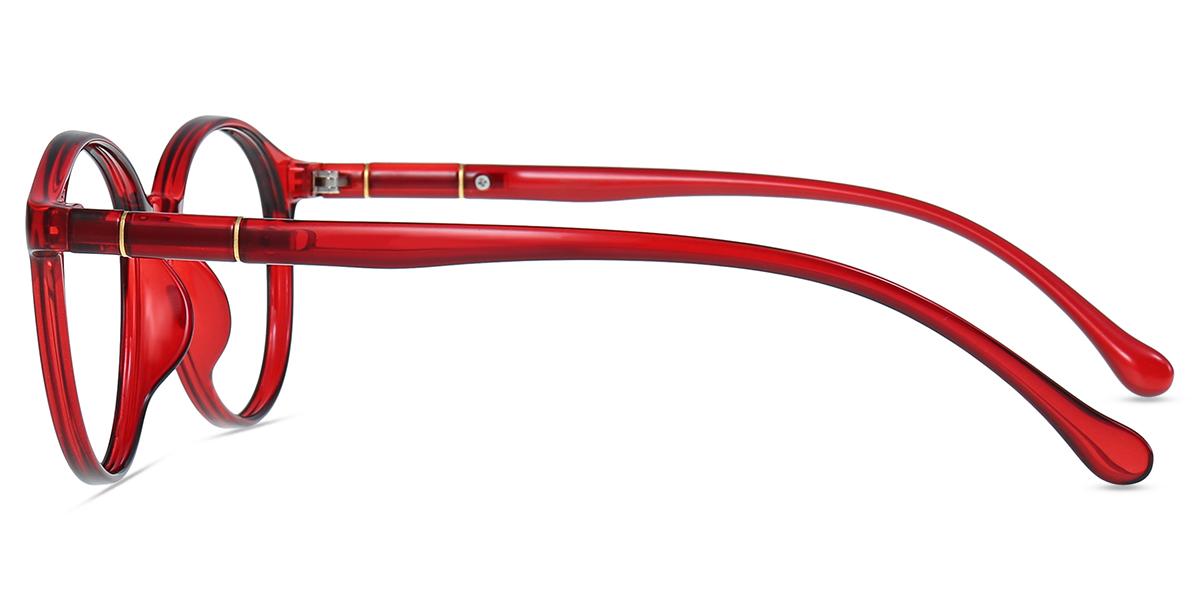 Gafas Graduadas Unisex TR00616 | Gafas Redondas Claras,Rojas Con ...