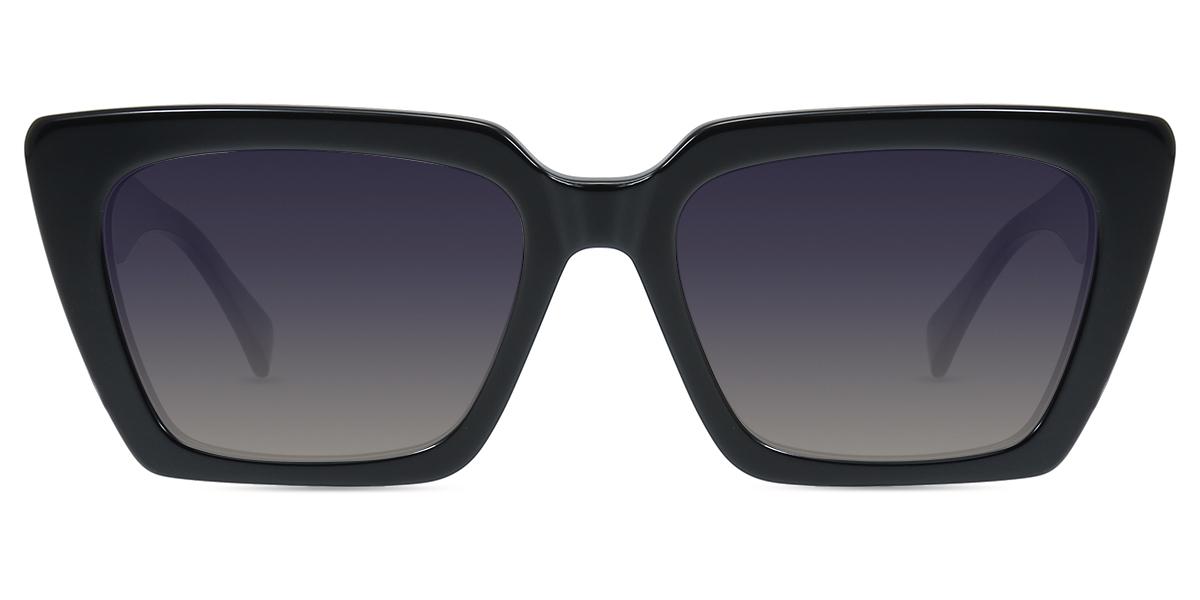 Gafas De Sol Mujer S05022 | Gafas Cuadradas Negras Con Montura Acetato ...
