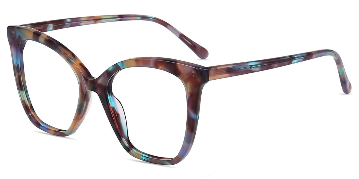 Women Glasses Medium Shirley20209 | Pattern Acetate Cat Eye Frame ...