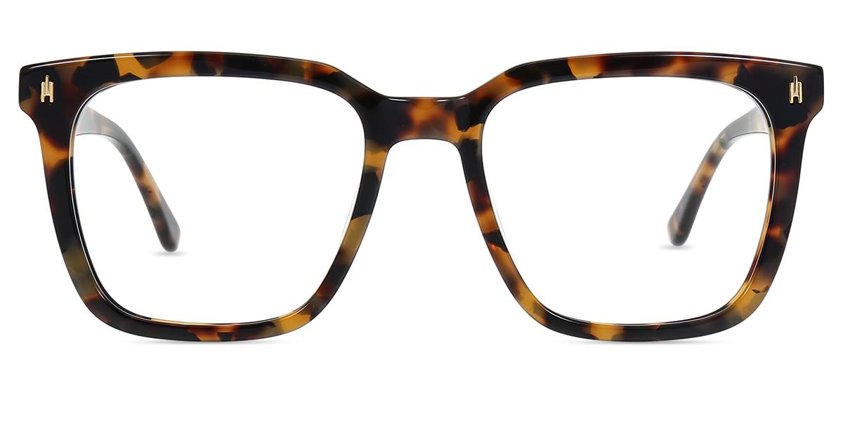 Unisex Glasses Medium Lindsay20516 | Pattern Acetate Square Frame ...