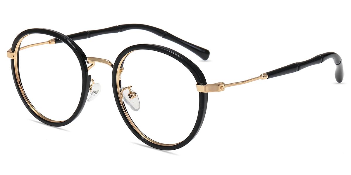 Lunettes de vue Unisexe TM05099 | Noir,Or Tr ,Métal Grande Rond ...