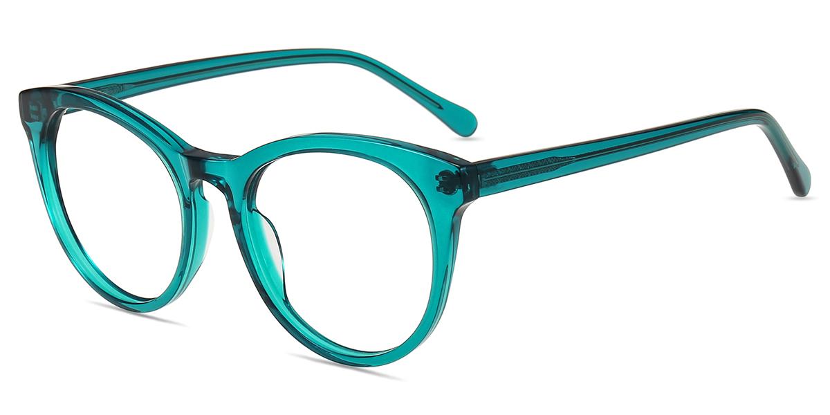 Gafas Graduadas Unisex Andrew002 | Gafas Redondas Claras,Azules Con ...