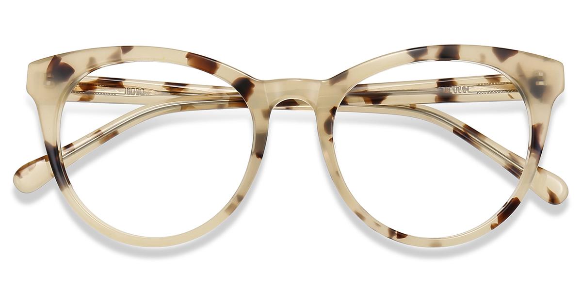 Unisex Glasses Medium Andrew002 | Tortoise Acetate Round Frame | Firmoo UK