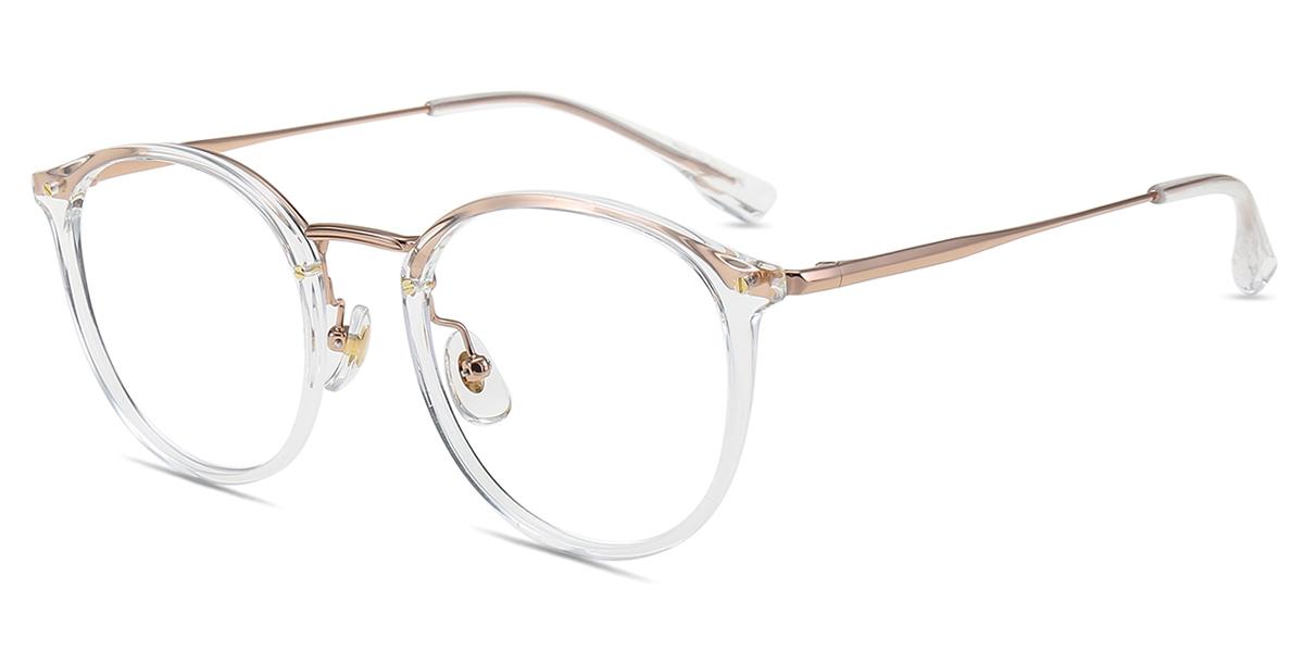 Lunettes de vue Unisexe MT23594 | Clair,Or Rose Métal ,Tr Moyen Rond ...