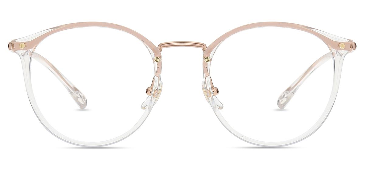Lunettes de vue Unisexe MT23594 | Clair,Or Rose Métal ,Tr Moyen Rond ...