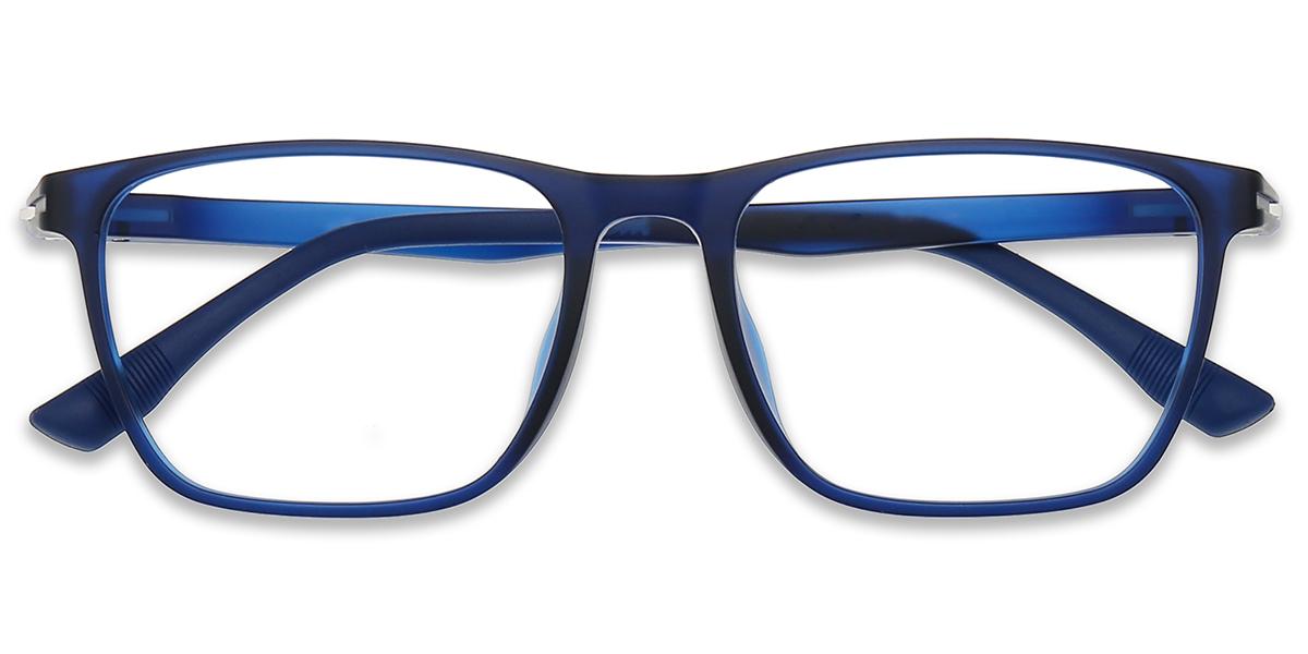 Gafas Graduadas Unisex TR31769 | Gafas Rectangulares Mates,Azules Con ...