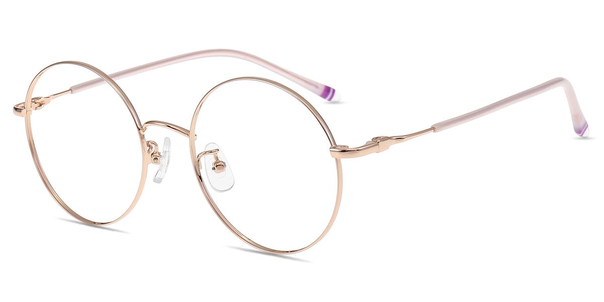 Unisex full frame Metal eyeglasses | Firmoo.com