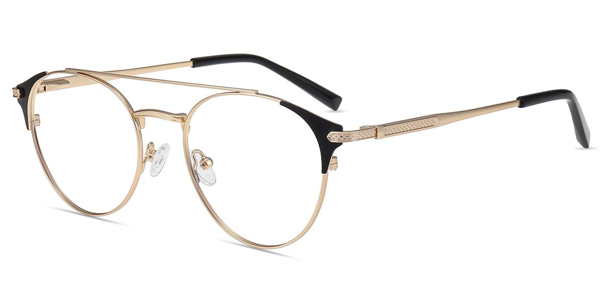 Unisex full frame Metal eyeglasses | Firmoo.com