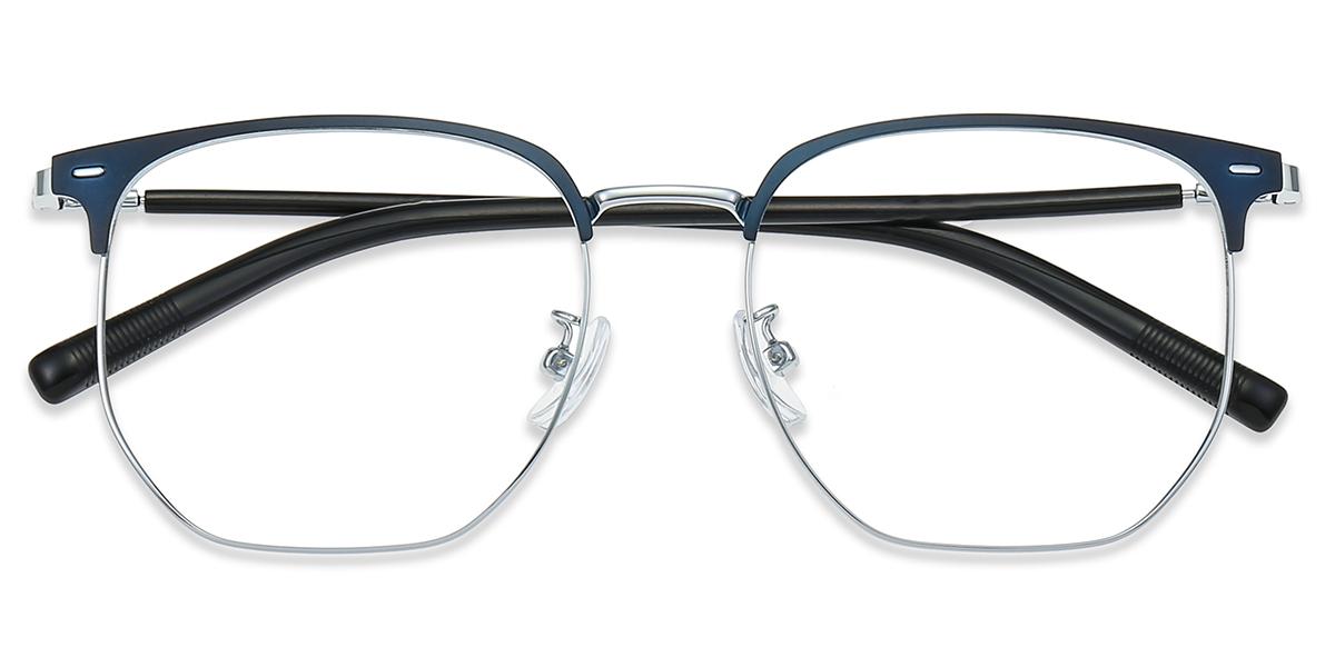 Unisex full frame Metal eyeglasses | Firmoo.com