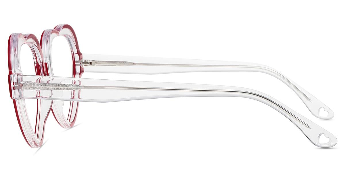 Gafas Graduadas Mujer Judy096 | Gafas Corazón Rojas,Claras Con Montura ...