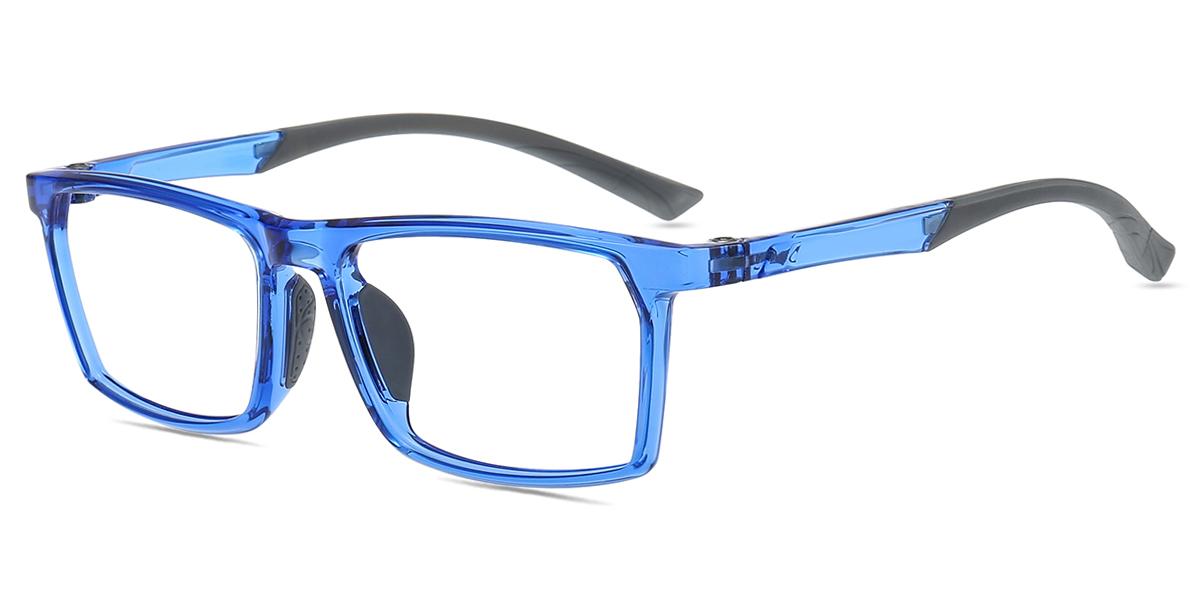 Gafas Graduadas Hombre TR99696 | Gafas Rectangulares Claras,Azules Con ...