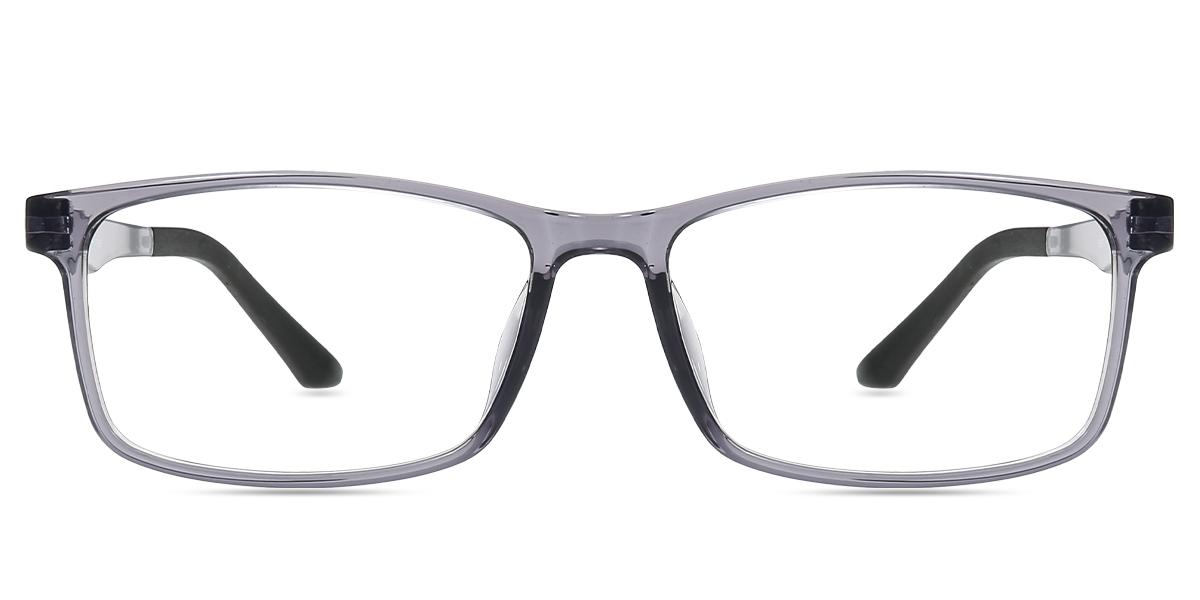 Gafas Graduadas Hombre TR75559 | Gafas Rectangulares Claras,Grises Con ...
