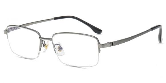 Men's semi-rimless Titanium eyeglasses | Firmoo.com