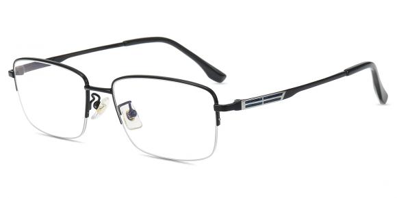 Men's semi-rimless Titanium eyeglasses | Firmoo.com