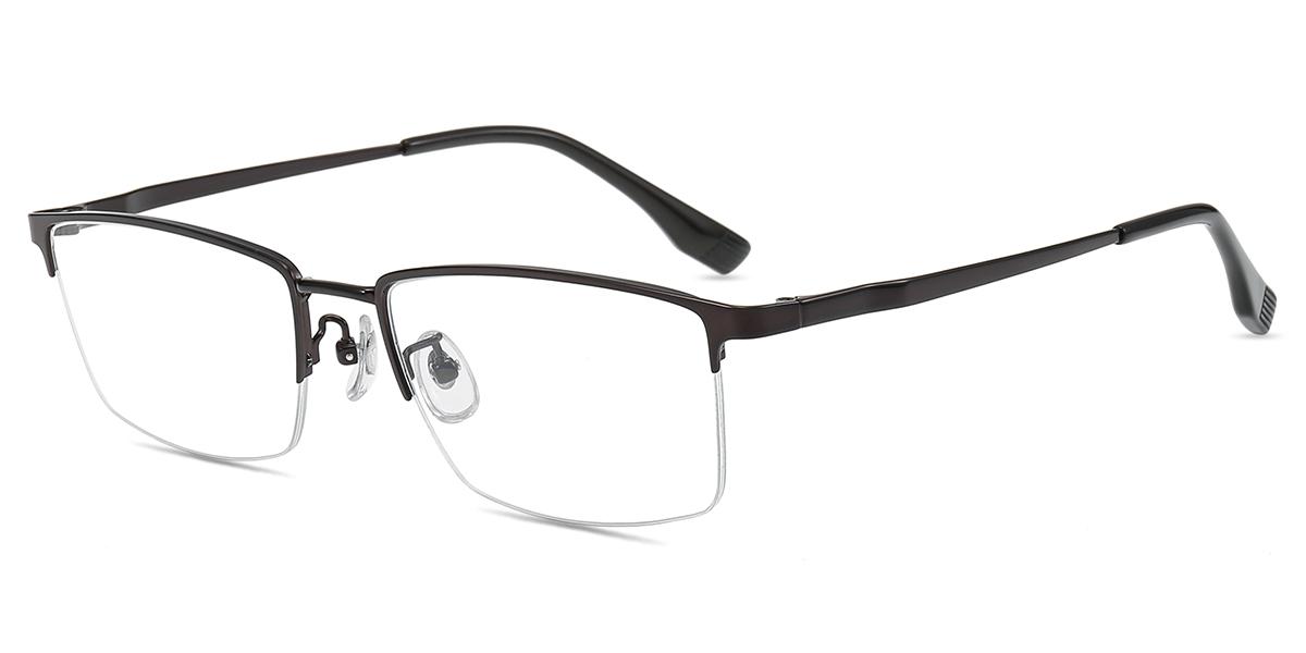 Men's semi-rimless Titanium eyeglasses | Firmoo.com